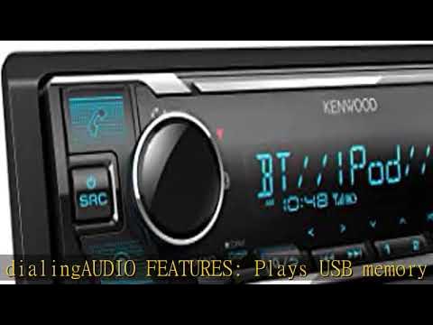 KENWOOD KMM-BT332U Bluetooth Car Stereo with USB Port, AM/FM Radio, MP3 Player, Multi Color LCD ...