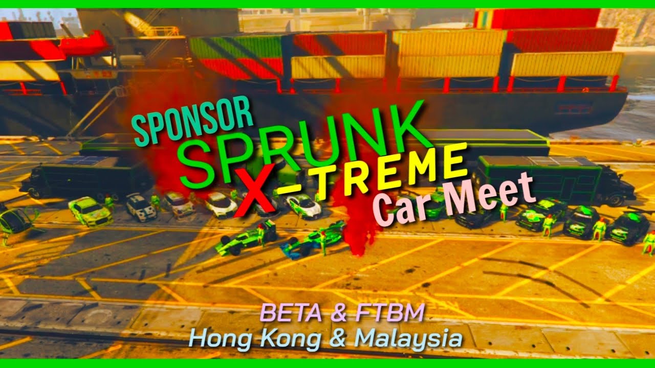 SPRUNK X-TREME/CAR MEET/BETA & FTBM/PS4 - YouTube