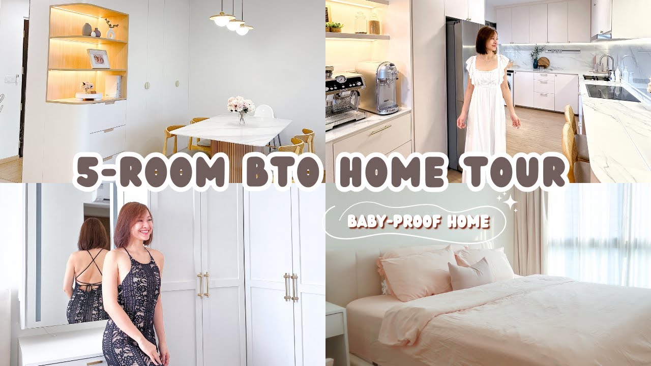 5-room new BTO Home Tour | Baby-proof | Bright & Airy | Storage ...