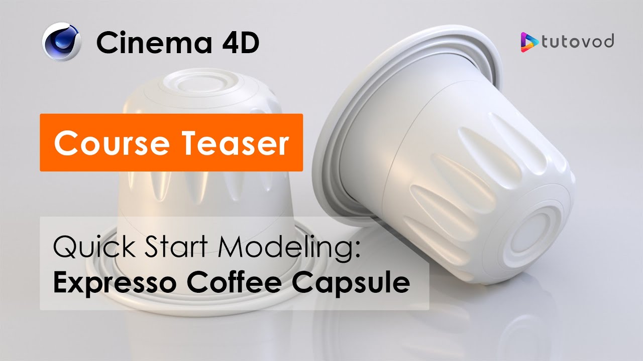 Quick start modeling in Cinema 4d : Expresso coffee capsule | Free ...