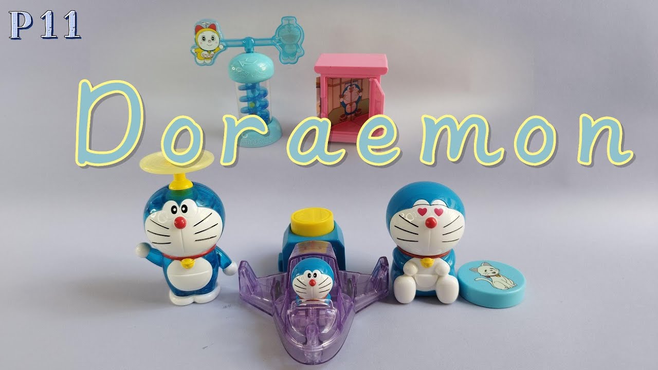 P11 Five McDonald's Doraemon figures unboxing. - YouTube