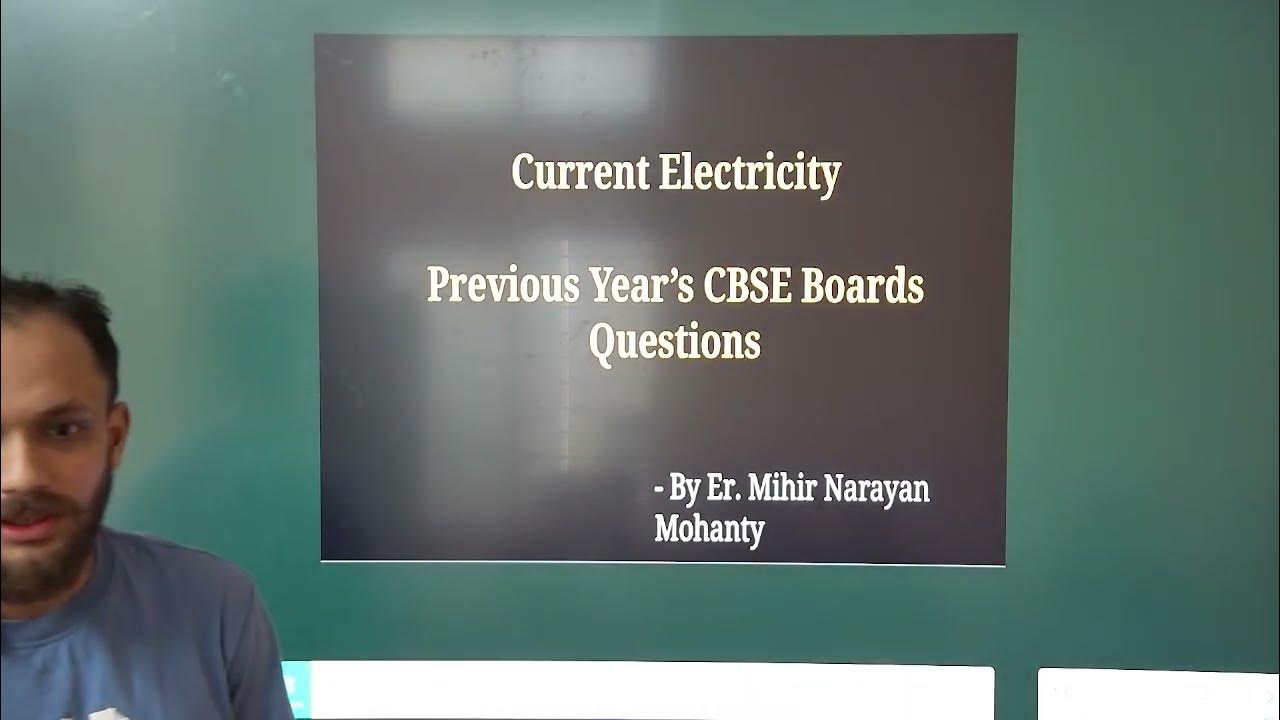 CURRENT ELECTRICITY SELECTED CLASS 12 BOARDS PYQS Part 1 Live class - YouTube