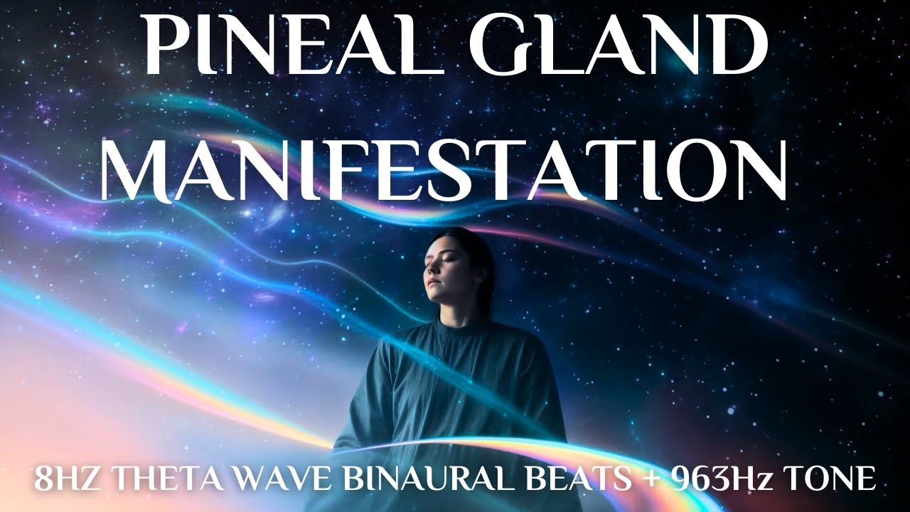 8Hz Theta Wave Binaural Beats + 963Hz Tone - Frequency Of The Gods - Pineal Gland Activation ...