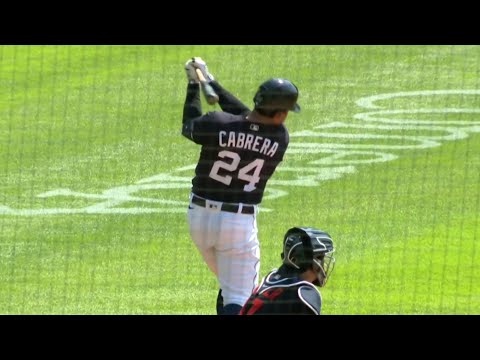 Casey Mize strikes out Miguel Cabrera on 3 pitches during Tigers intrasquad game
