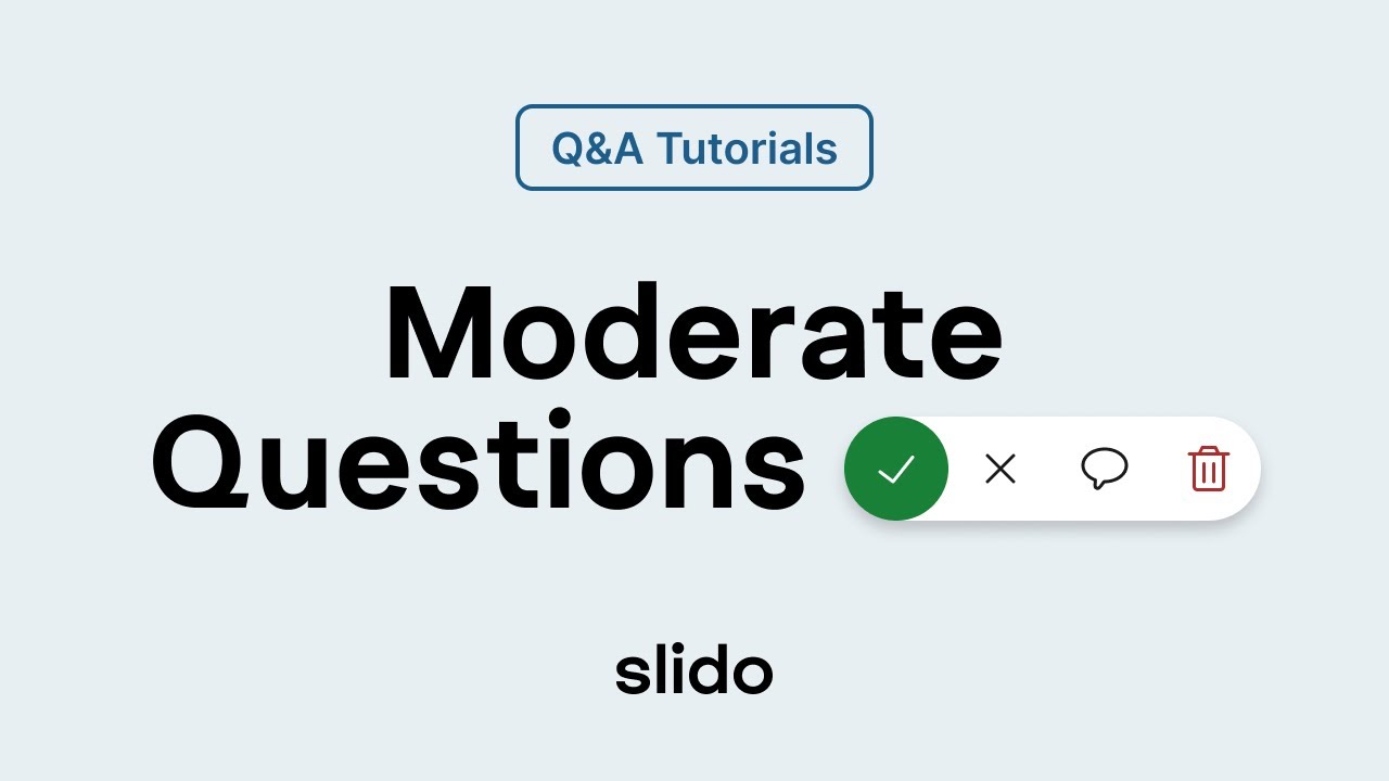 Moderate Questions ⎸ Q&A Tutorial - YouTube