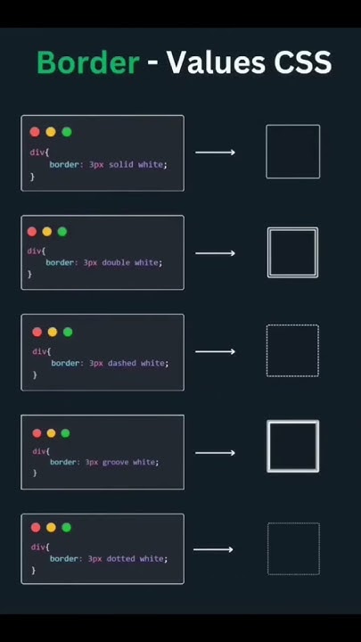 border values in css || border values #css #html #ytshorts #bootstrap - YouTube