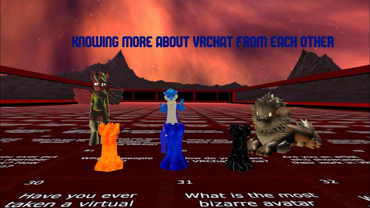 Know your friends Vrchat version 3000 questions on Vrchat with friends ...
