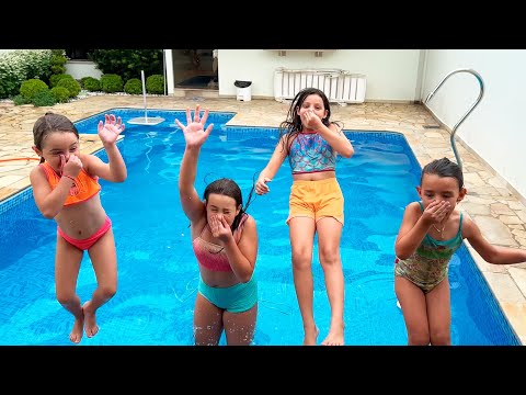 BRINCADEIRA NA PISCINA! PERGUNTAS E RESPOSTAS 💦