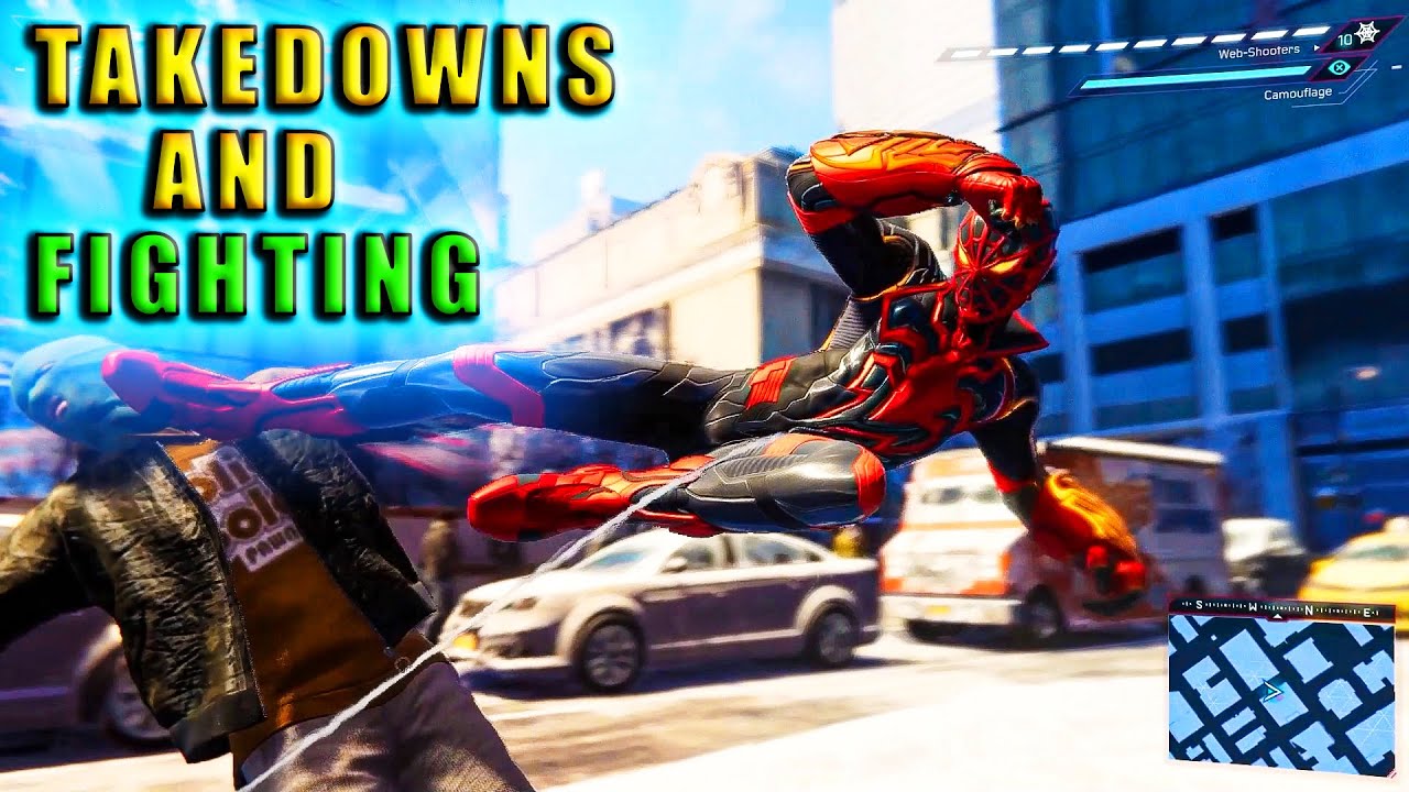 Marvel’s Spider-Man: Miles Morales | Thugs FIGHTING and TAKEDOWNS - YouTube