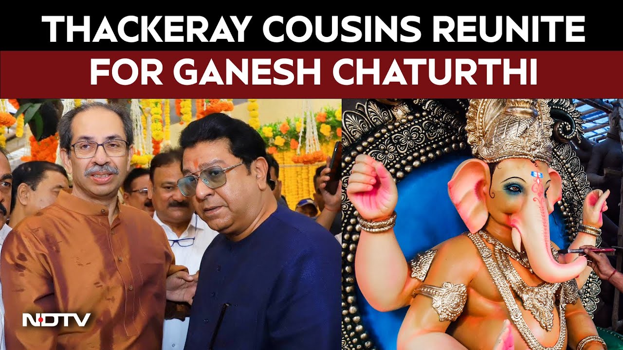 Uddhav Thackeray Visit Raj Thackeray's House On The Occasion Of Ganesh ...