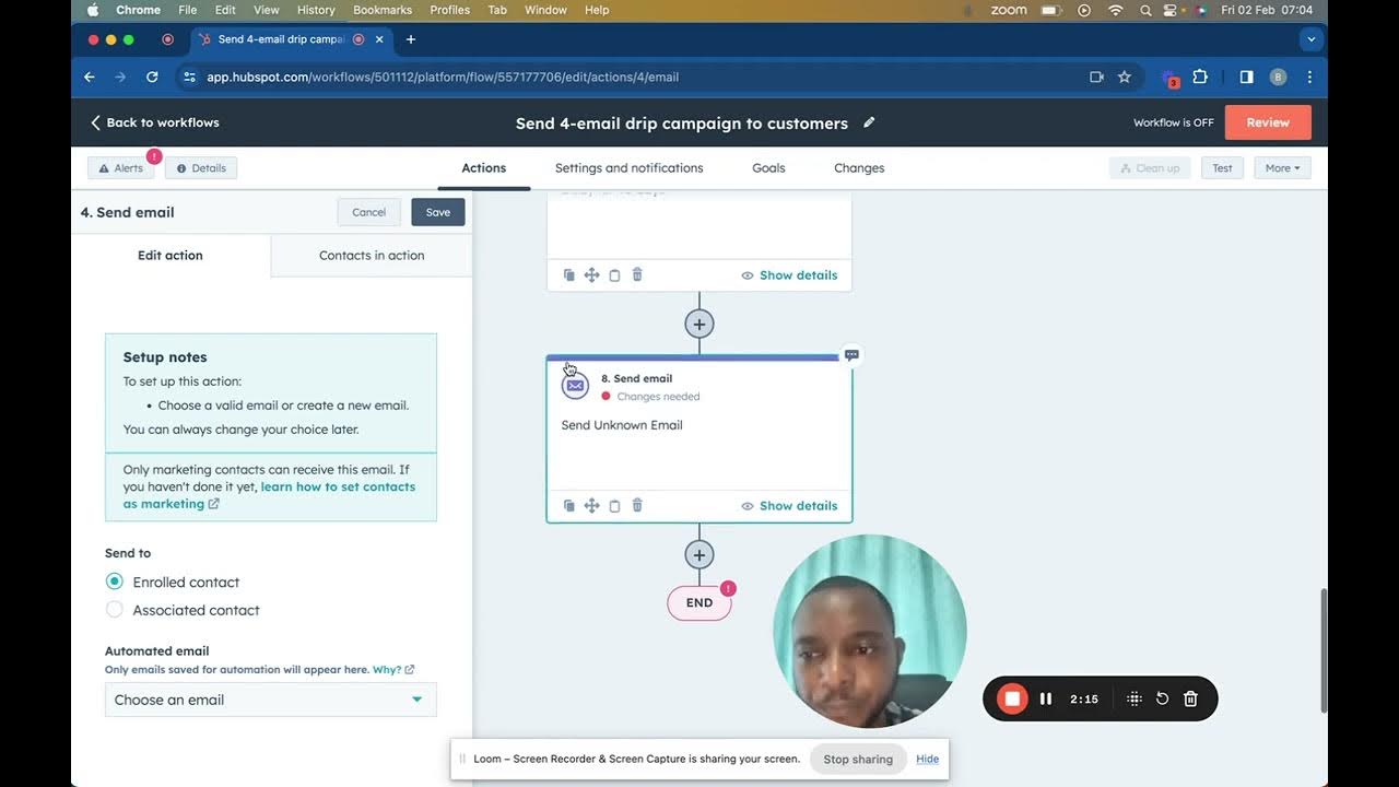 Mastering Hubspot Workflow Part 5: Send 4 email drip campaign to customers - YouTube
