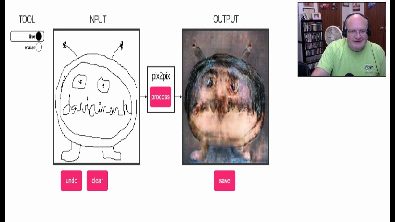 MAKING A MASCOT? Drawing with Pix2Pix (Photogenerator) - YouTube