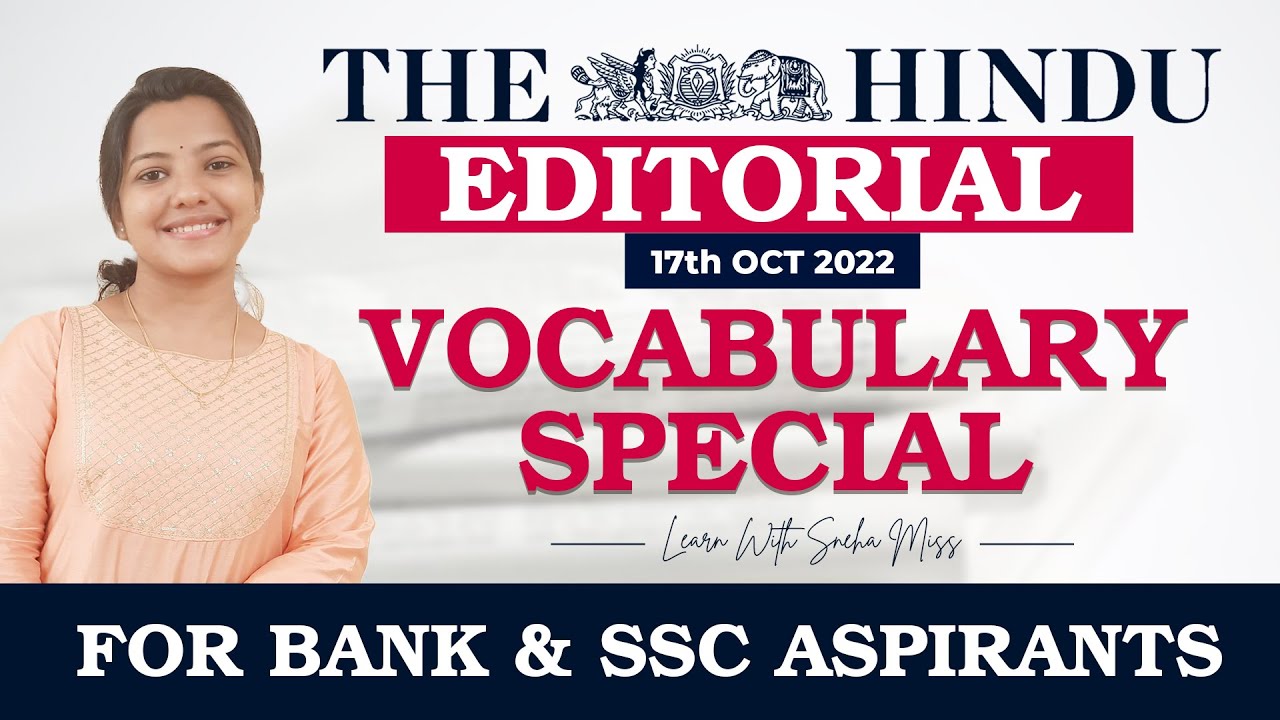 English Editorial | Easy To Learn | BANK (IBPS, SBI, SSC) | Session By ...