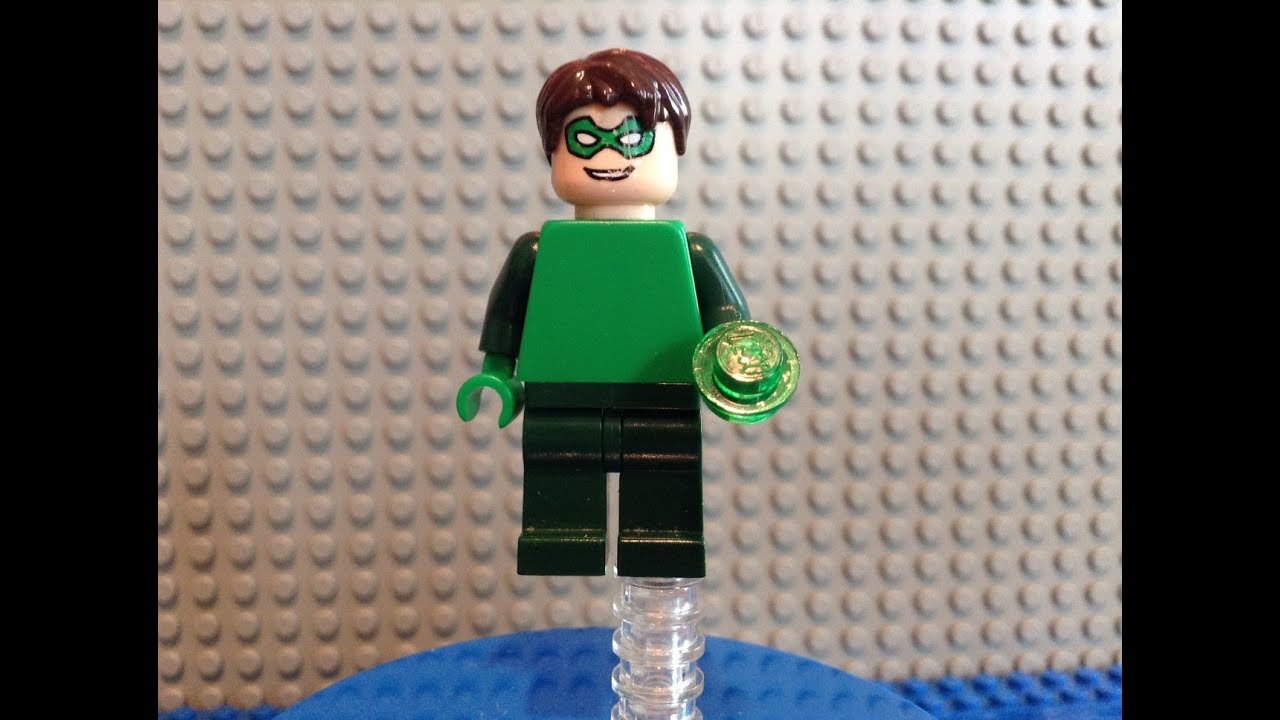 LEGO Custom Hal Jordan Green Lantern Minifigure Review - YouTube