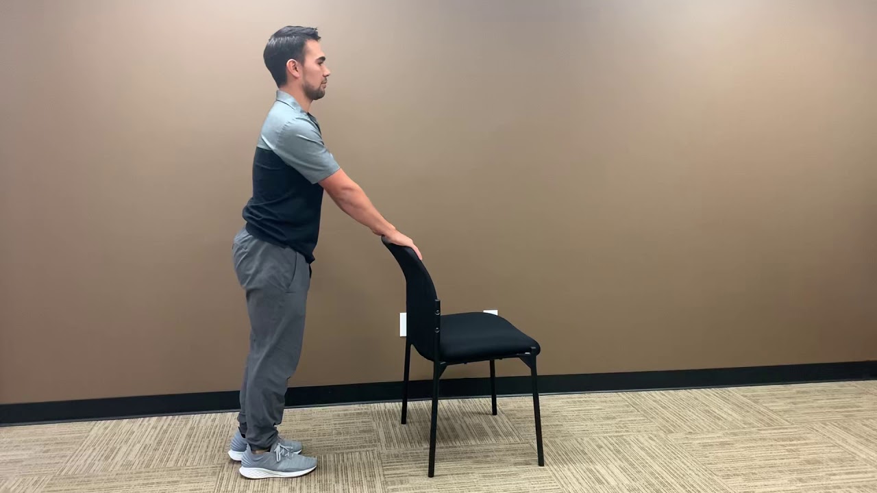 Single leg hinge - chair assisted - YouTube