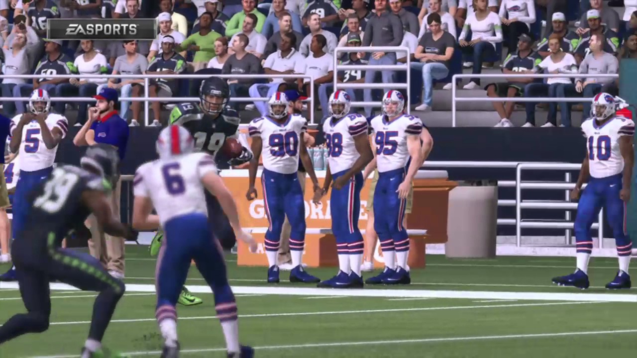 Madden NFL 17 100 yard Touchdown - YouTube