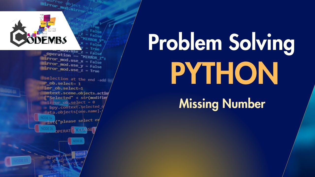 Missing Element Problem in Python - YouTube
