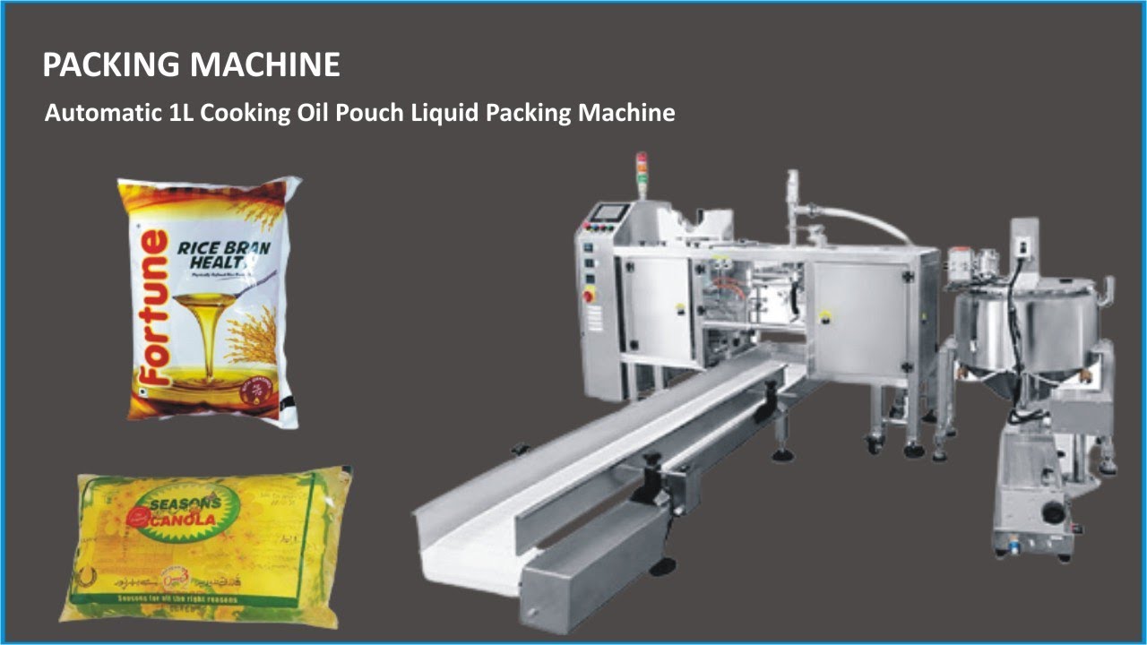 Automatic 1L Cooking Oil Pouch Liquid Packing Machine - YouTube