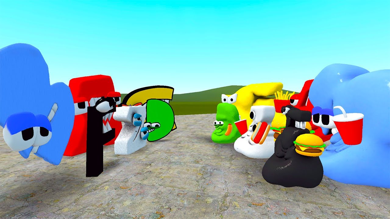 ALPHABET LORE (A-Z) VS FAT ALPHABET LORE (A-Z) In Garry's Mod! - YouTube