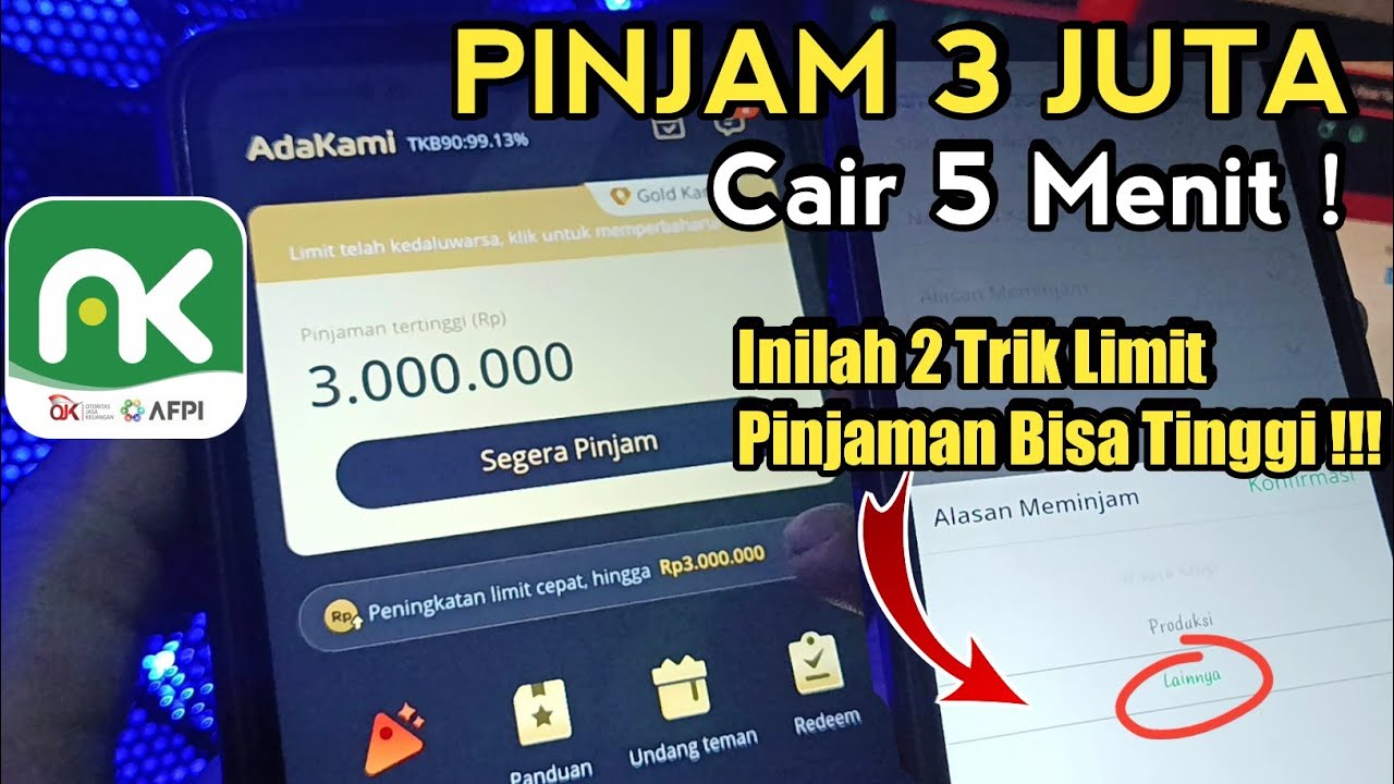 Cara Pinjam Uang Di AdaKami Untuk Pemula | Pinjaman Online Langsung Cair - YouTube