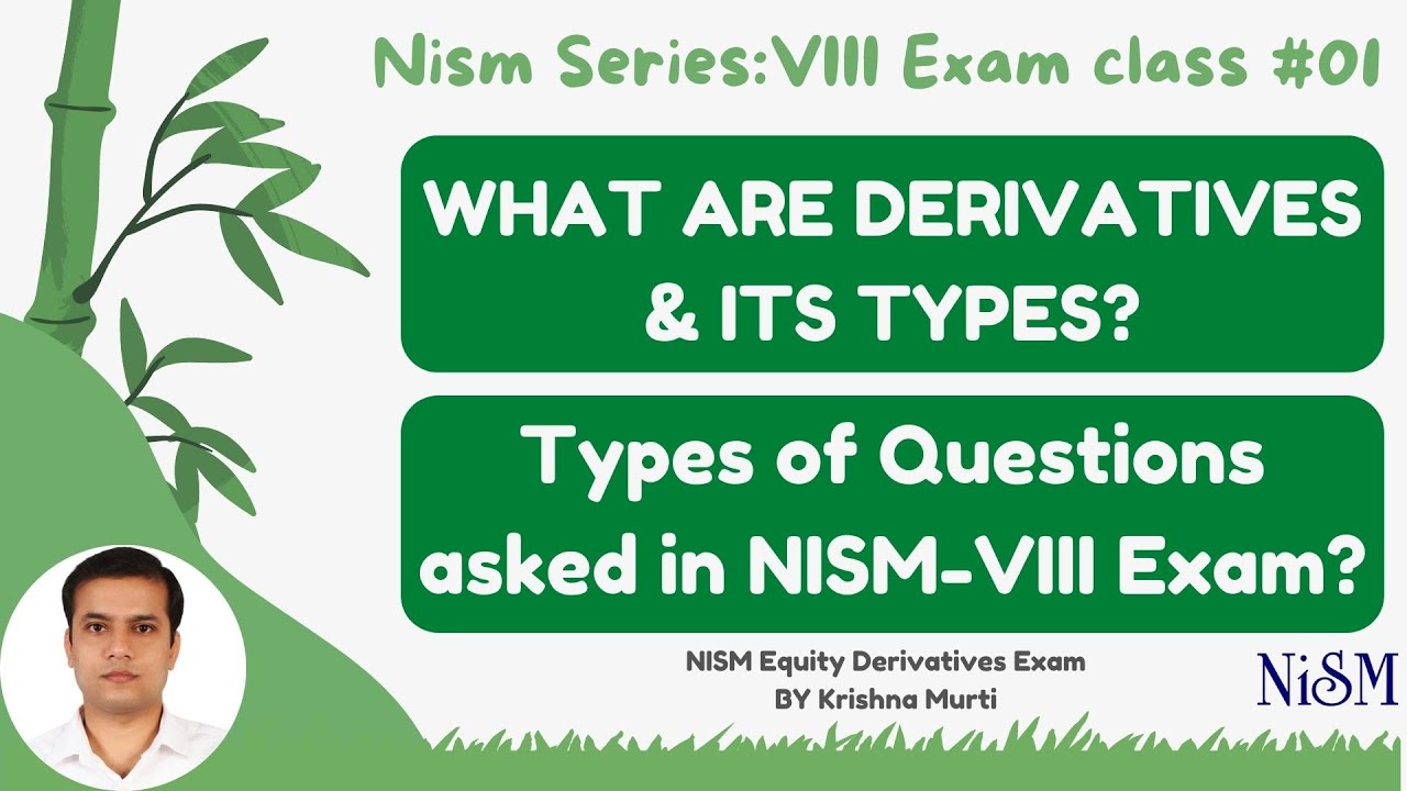 NISM 8 | What are Derivatives and its Types - YouTube
