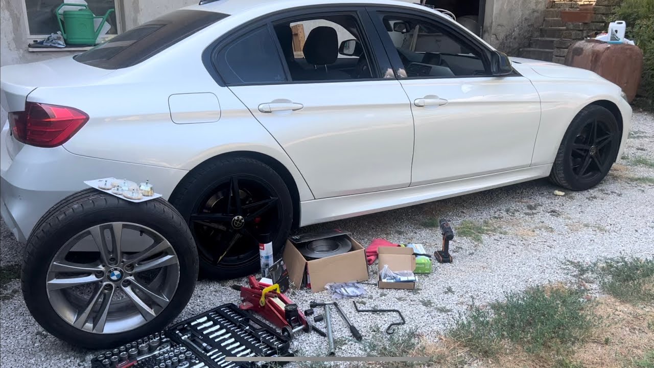 How to Change Rear Brake Pads on a BMW F30 at Home - YouTube