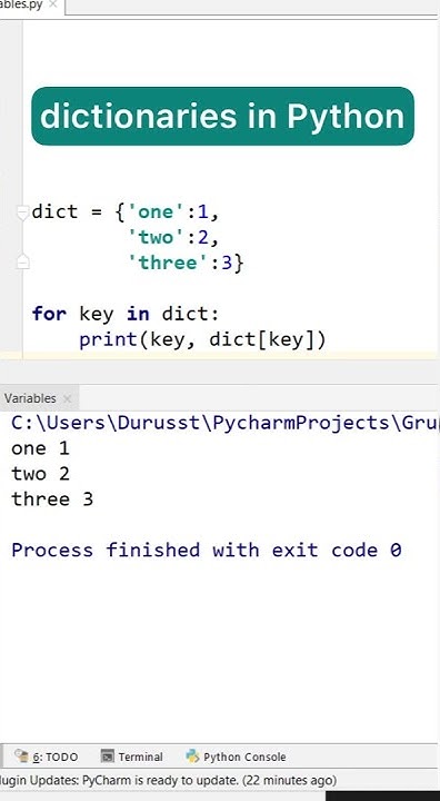 Dictionaries in Python #Shorts - YouTube