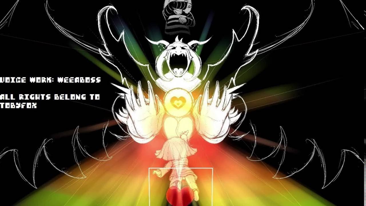 Undertale Cómo derrotar a asriel phase 2 - YouTube