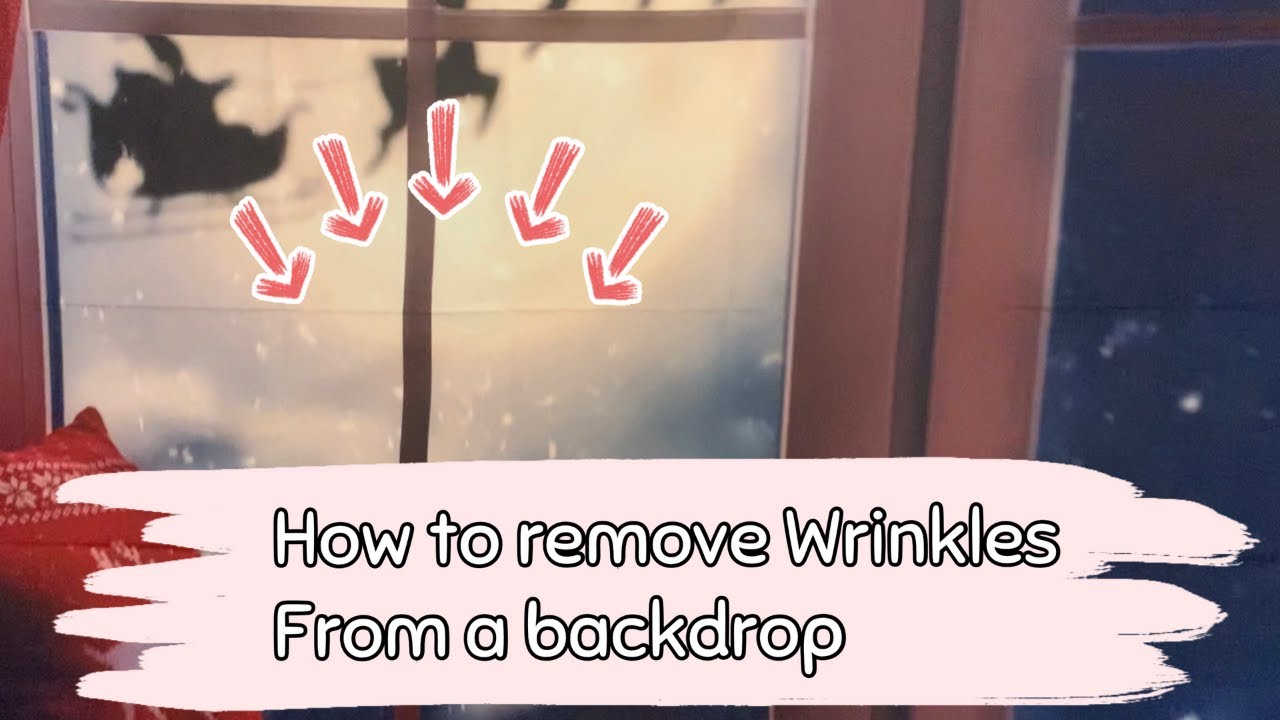 How to remove creases from a backdrop - YouTube