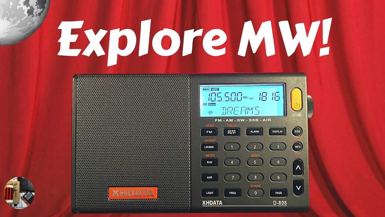 XHData D-808 Shortwave SSB Radio Explore Evening MW - YouTube