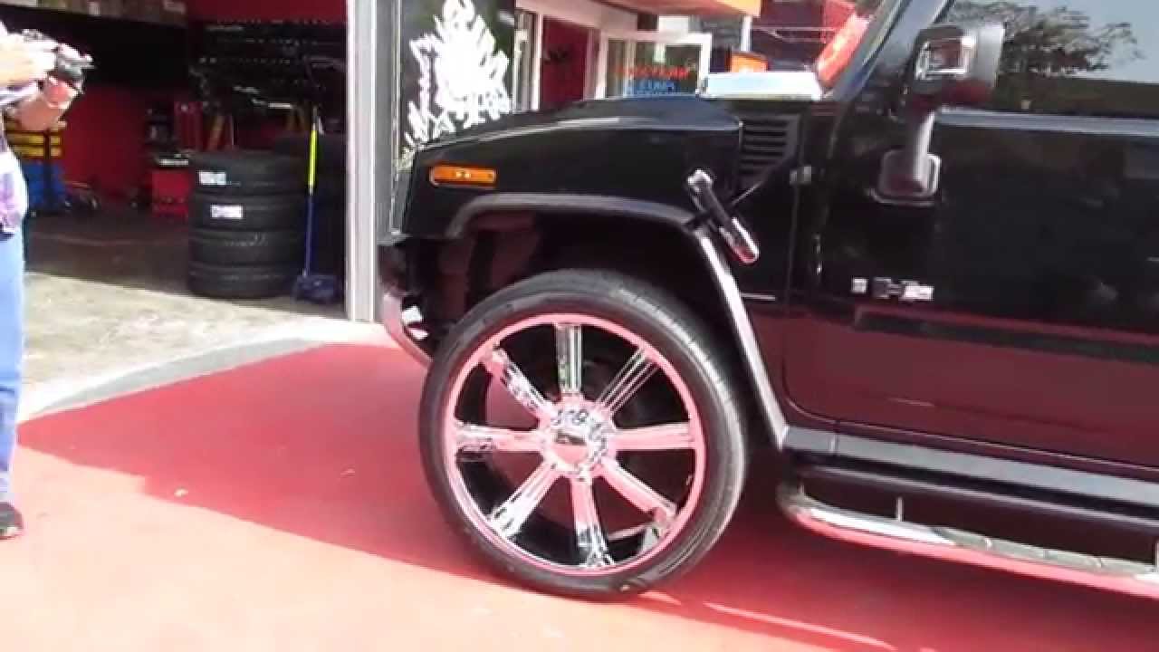 HILLYARDS RIM LIONS CUSTOM HUMMER H2 ON 32 INCH RIMS - YouTube