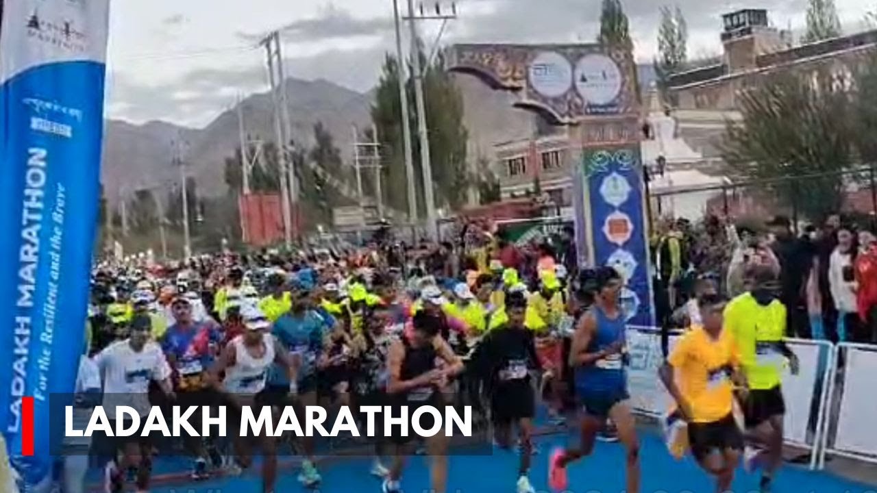 Leh: Ladakh Marathon, Witnessing Huge Participation, Concludes - YouTube