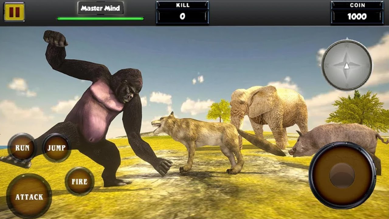 Gorilla Jungle Battle - Animals Games Simulator | Android Gameplay ...