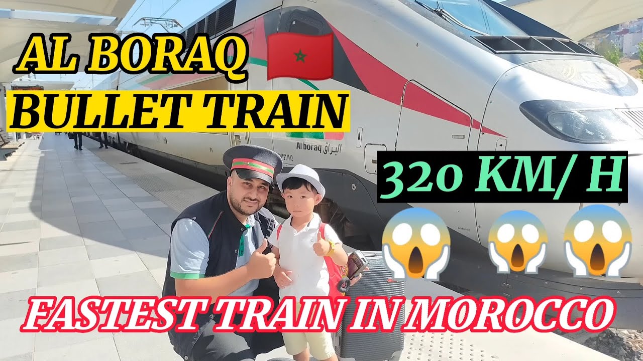 RYAN FIRST RIDE IN THE BULLET TRAIN. THE FASTEST TRAIN IN MOROCCO/ AL ...