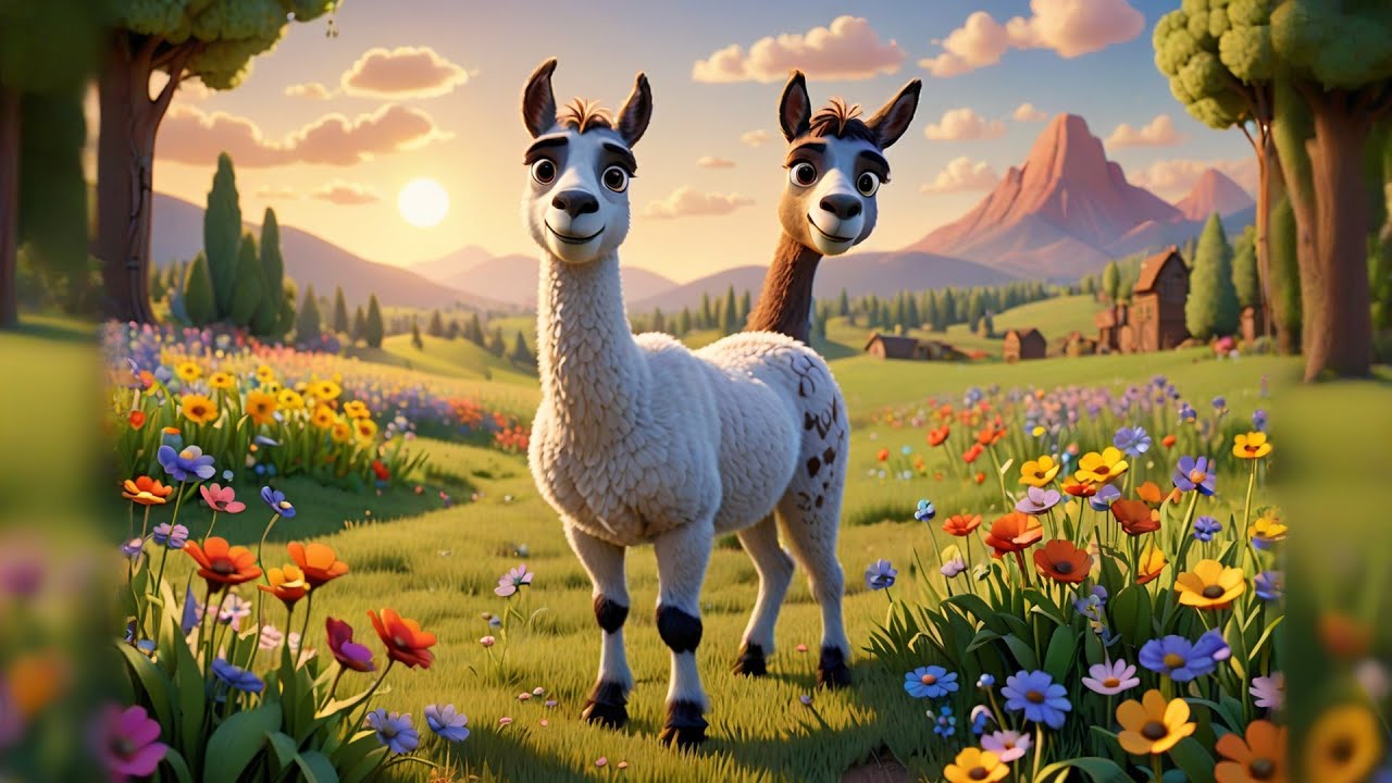 Eight Fluffy Llamas Learn to Clap | Fun Animal Song for Kids | Nursery Rhymes and Baby Learning ...