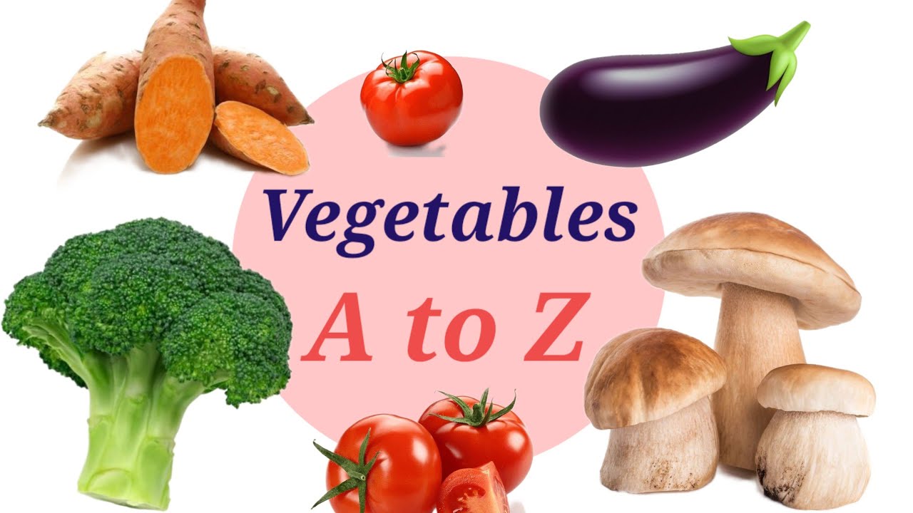 The Alphabet with Vegetables | A to Z vegetables names | list of ...