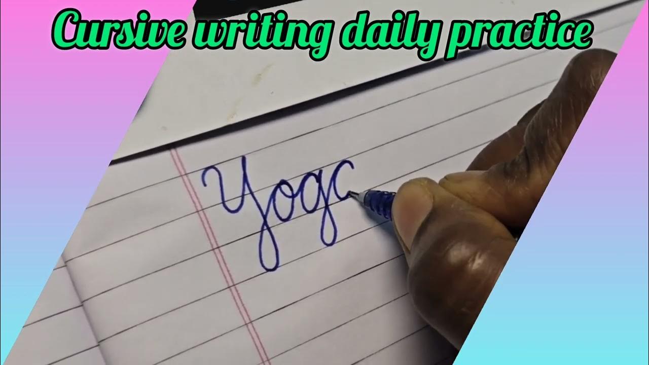 Name writing in cursive#learncursivewriting#how to write name in ...