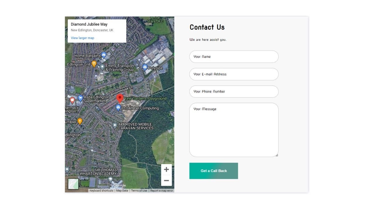 Part 9 | How To Create a Contact Us Form With G-Map | Hotel Booking ...