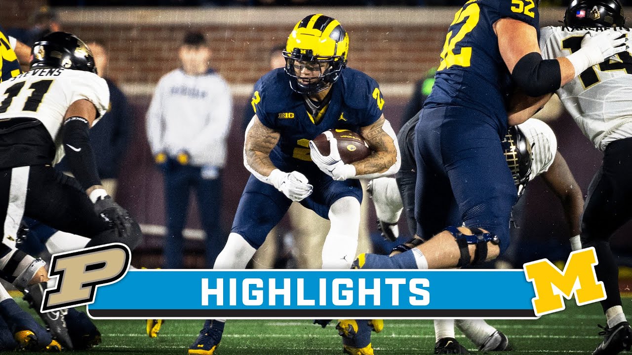 Purdue at Michigan | Highlights | Big Ten Football | Nov. 4, 2023 - YouTube