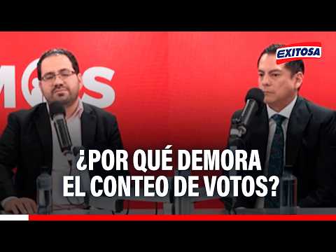 🔴🔵 Especialista explica por qué el conteo oficial de votos puede tardar varios días en el Perú