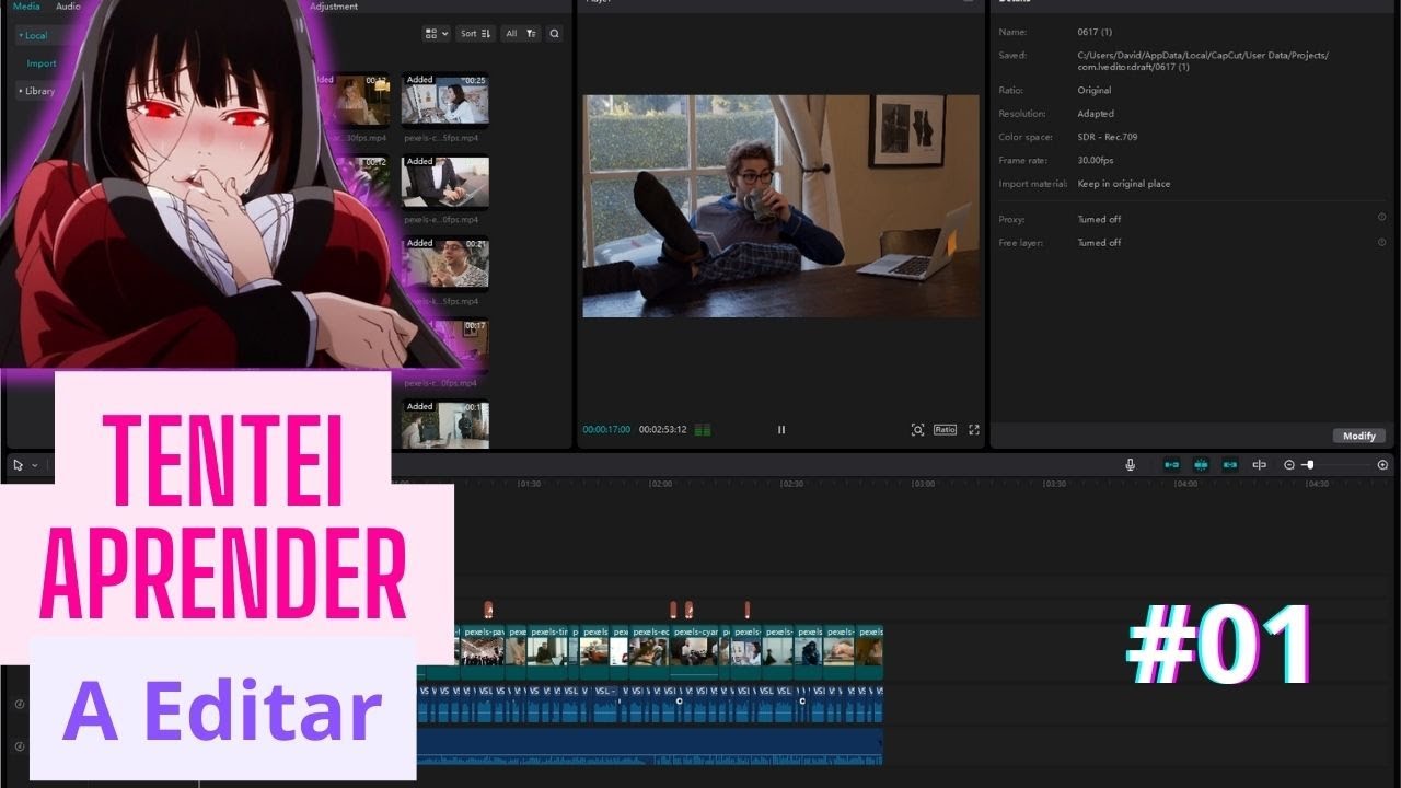 Tentei Aprender a Editar do ZERO #01 - YouTube