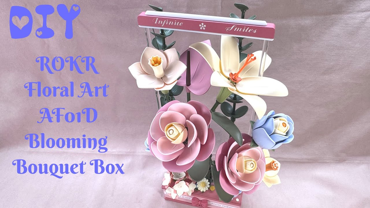 ROKR Floral Art Blooming Bouquet Box AF01D | Step-by-Step Assembly ...