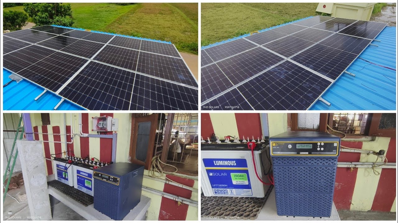 5kw off grid solar setup installed at Avadi - YouTube