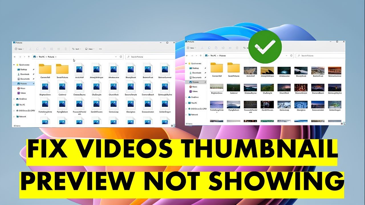 How to fix Videos thumbnail preview not showing in Windows 11 - YouTube