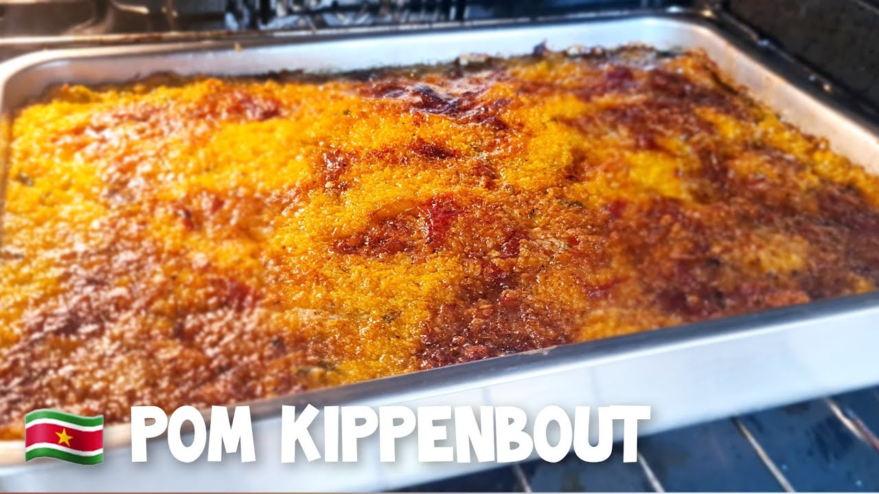 🇸🇷 Surinaamse Pom met kippenbouten recept|Surinamese Chicken casserole ...