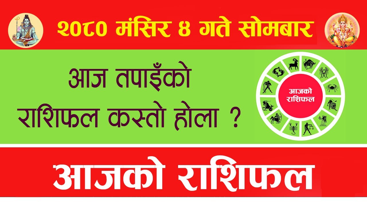 Aajako Rashifal || 4 Mangsir 2080 || Today's Horoscope 20 Nov. 2023 ...