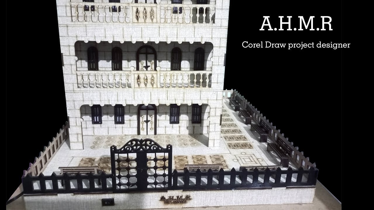 CorelDRAW laser cut wooden project - YouTube