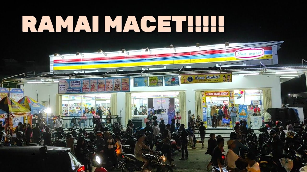 Indomaret Pertama di Kota Ende Langsung Diserbu Warga, Ramai Membeludak ...