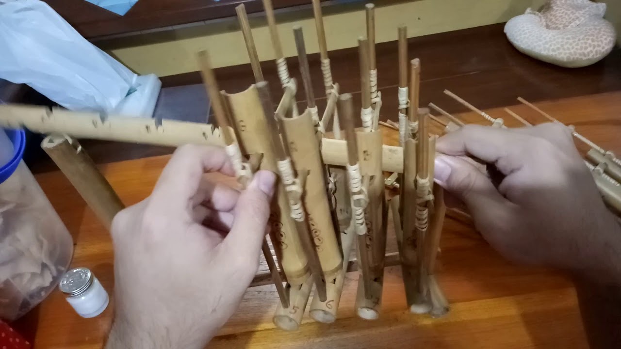 Cara bongkar pasang angklung mini #setiajayatokopedia - YouTube