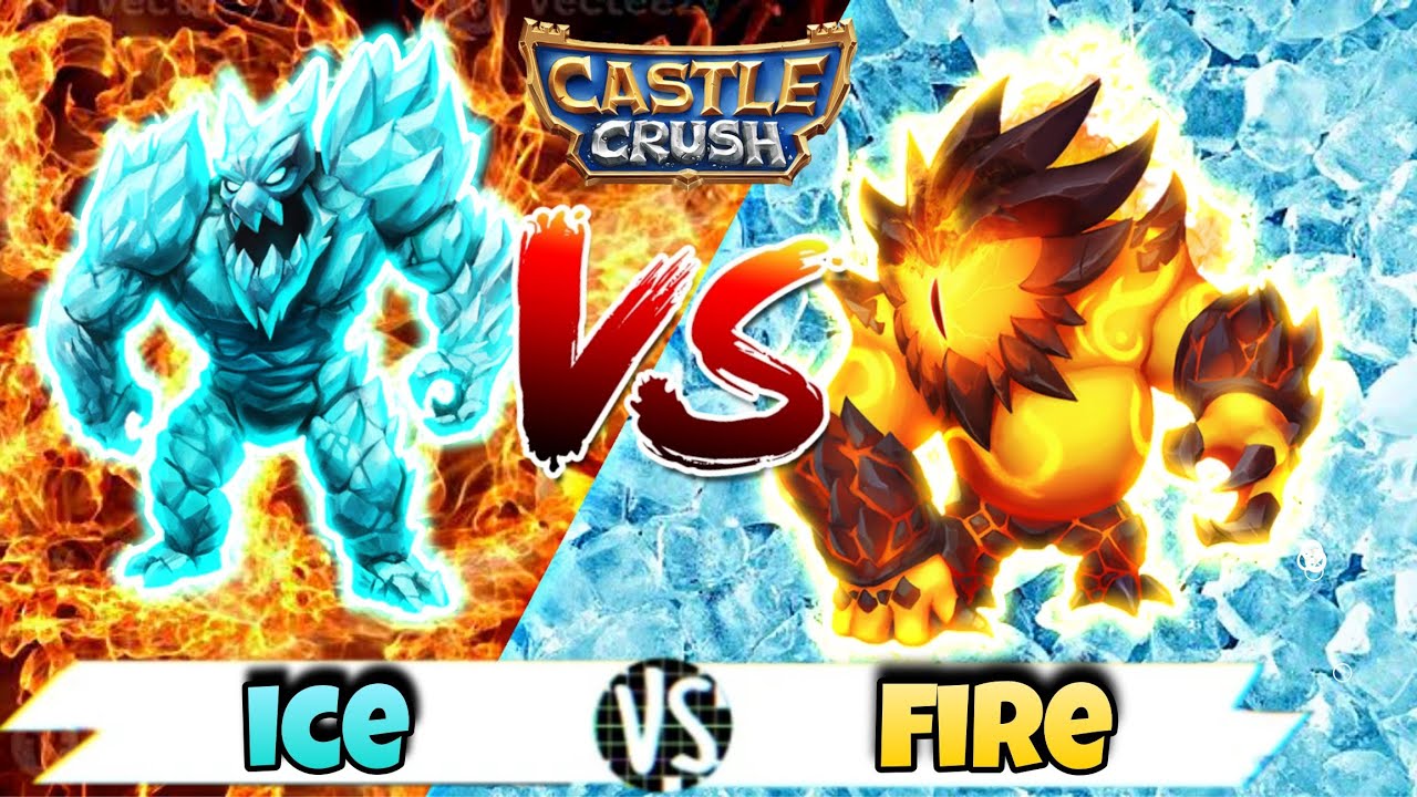 Castle Crush 🏰 - 🔥 Fire And 🧊 Ice Challenge 😍 Fire Element & Ice Elements Challenge Sofia Gaming ...